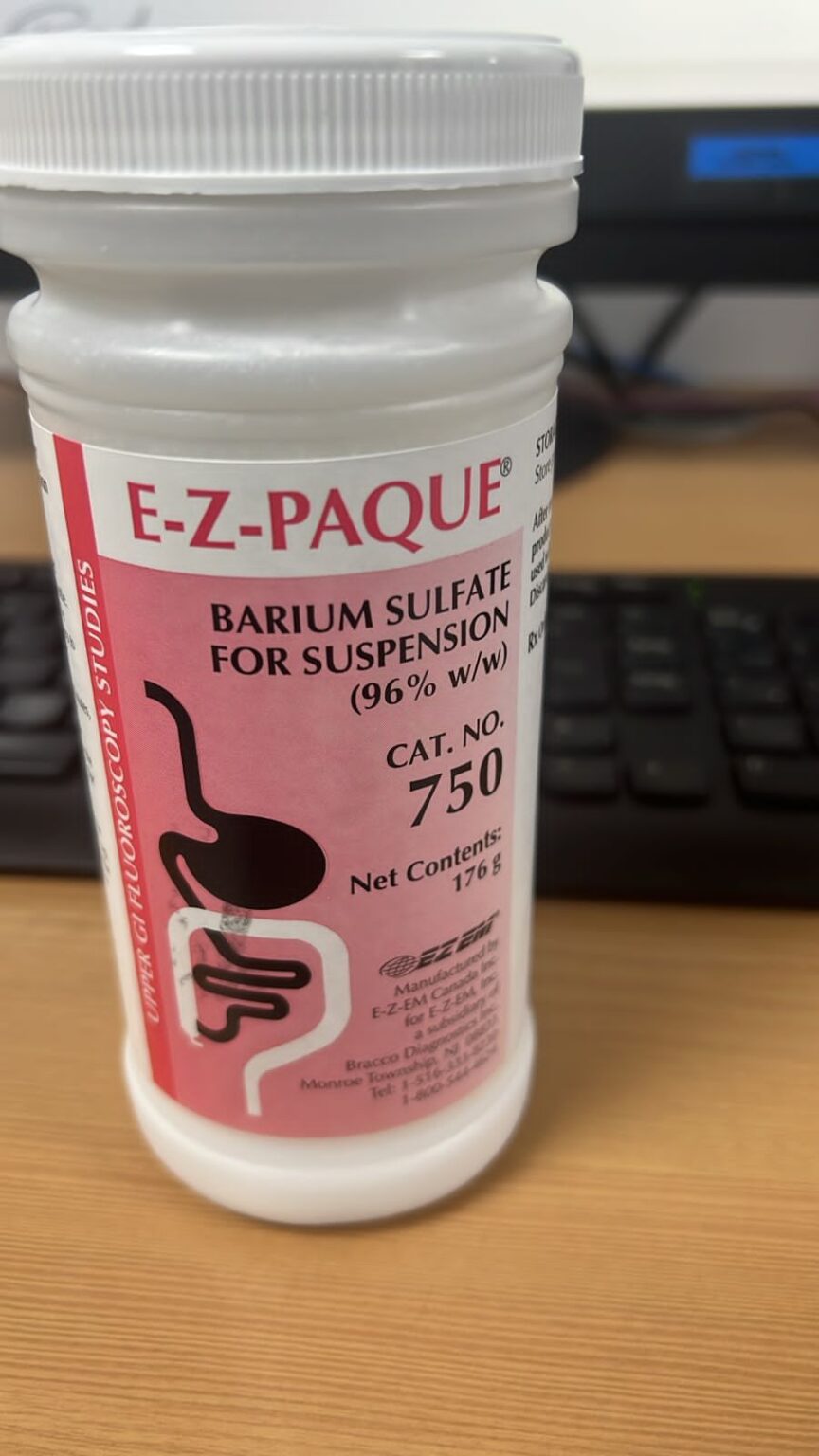 Sulfato de bario E-Z-PAQUE® para suspensión – Equipos Médicos de América